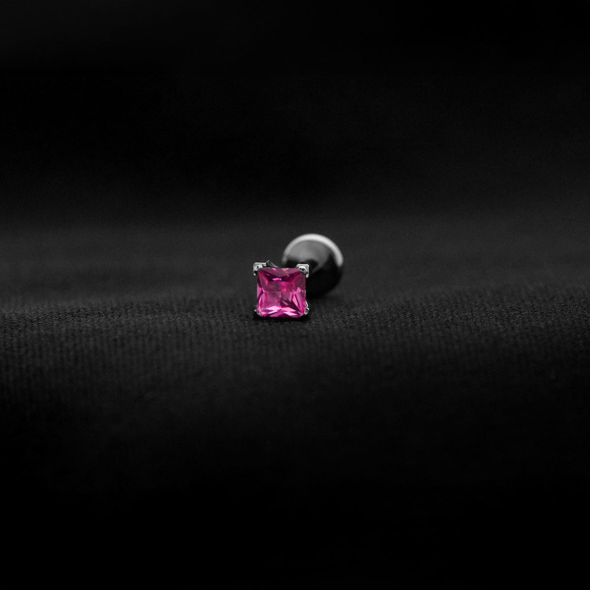 ASTM F136 Implant Grade Titanium Square FU Flatback Labret Stud ...